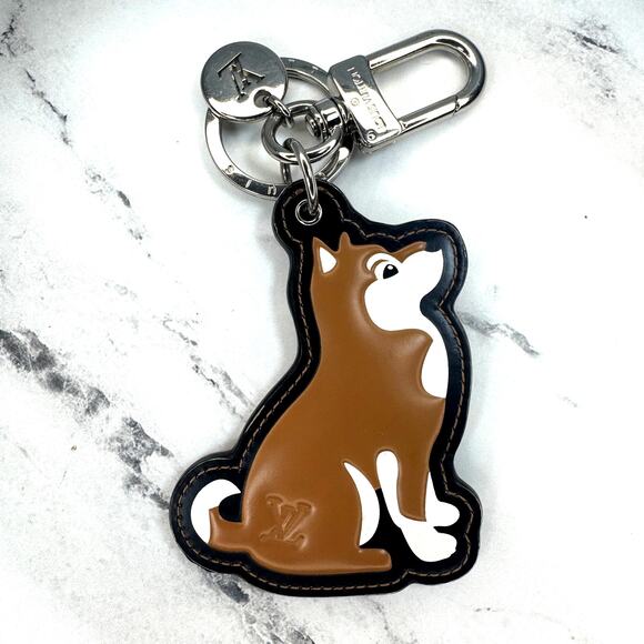 Louis Vuitton | Accessories | Louis Vuitton Shiba Inu Dog Bag Charm ...